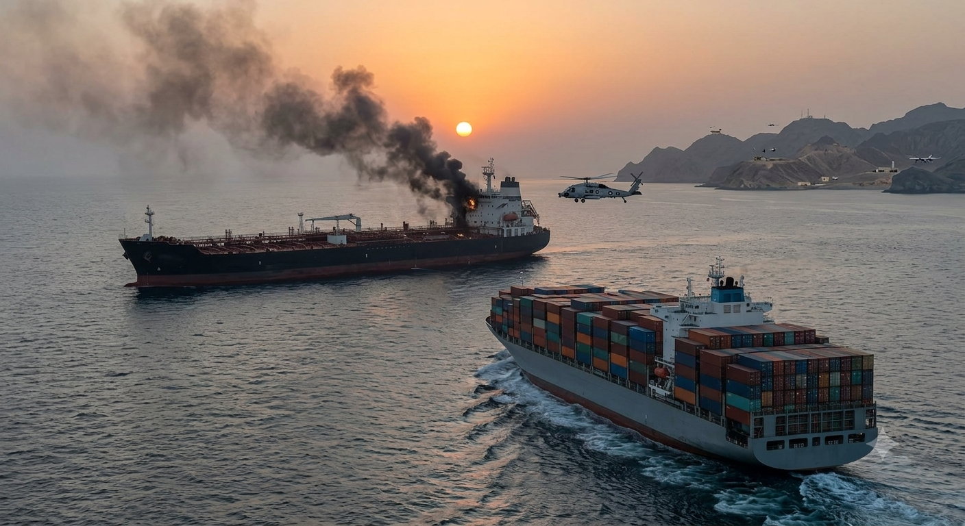 Container Shipping Industry Update: Tanker Hit in Hormuz, Threat Level ...
