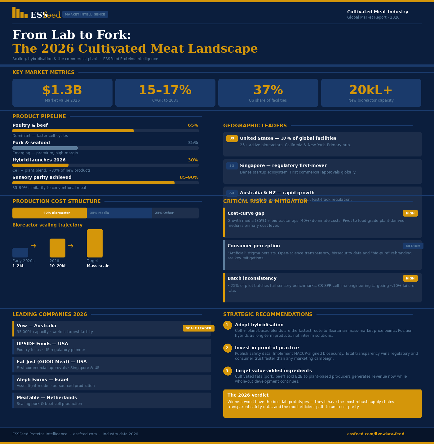 Global Cultivated Meat Industry Report 2026 | ESSfeed Industry Insights