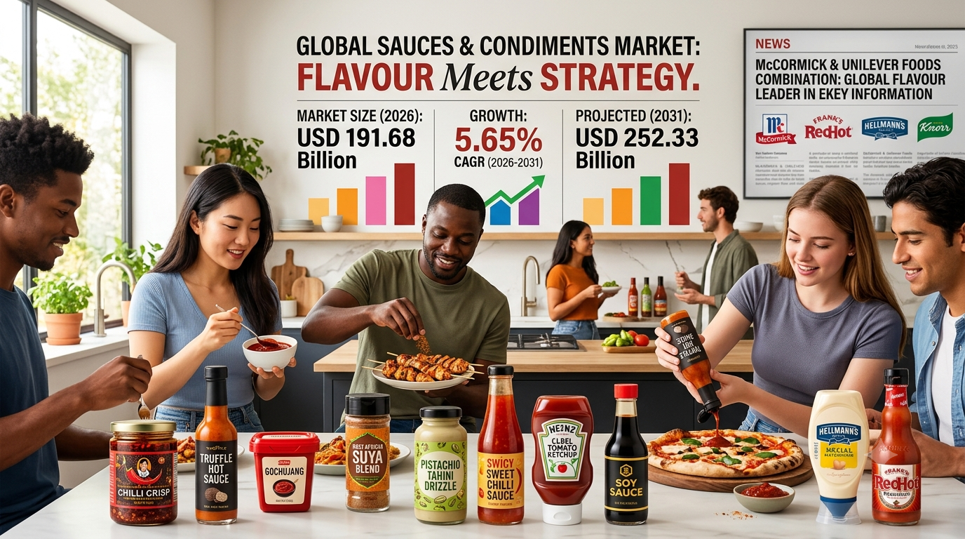 Global Sauces and Condiments Industry Report 2026: Trends & Growth Analysis