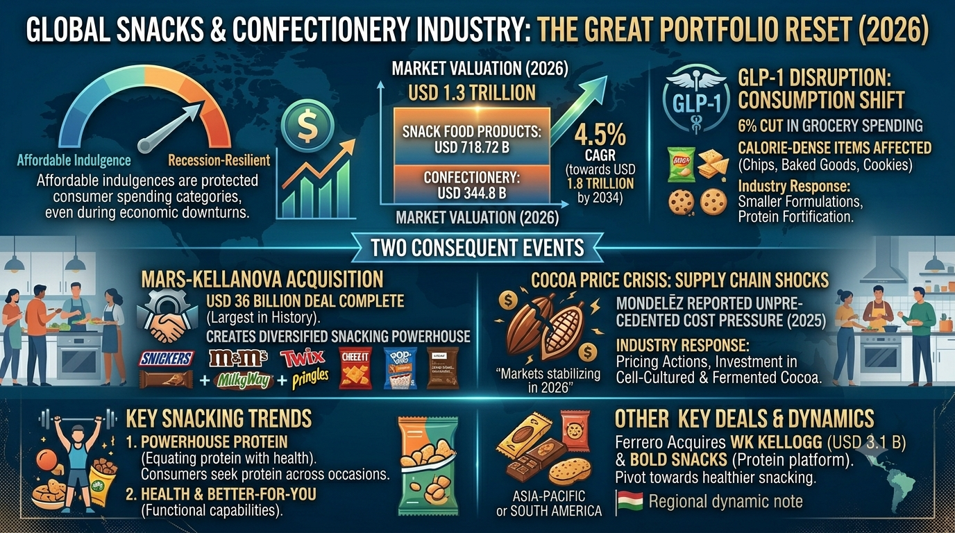 Global Snacks and Confectionery Industry Report 2026: Trends & Outlook